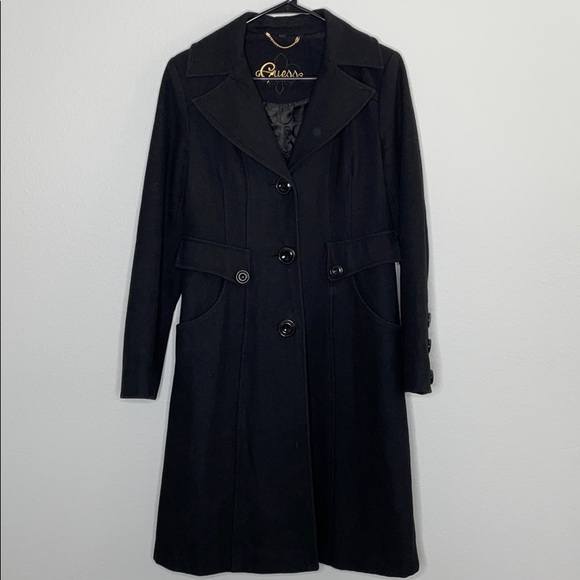 Guess | Jackets & Coats | Guess Long Wool Coat | Poshmark
